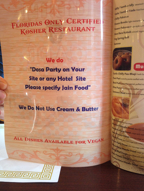 Udipi Café Indian Vegetarian Restaurant of Sunrise, FL Offers Certified ...